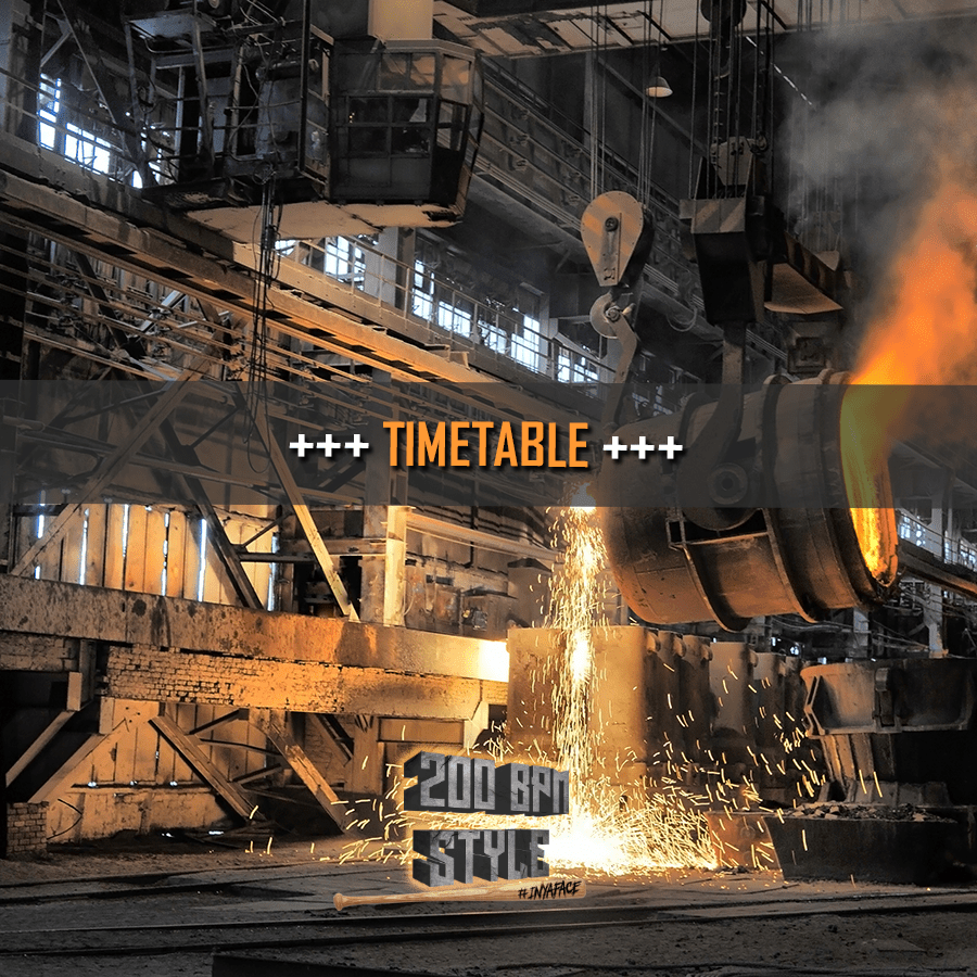 200 BPM Style – 12.03.16 – The Timetable | A.L.E.X.-Events